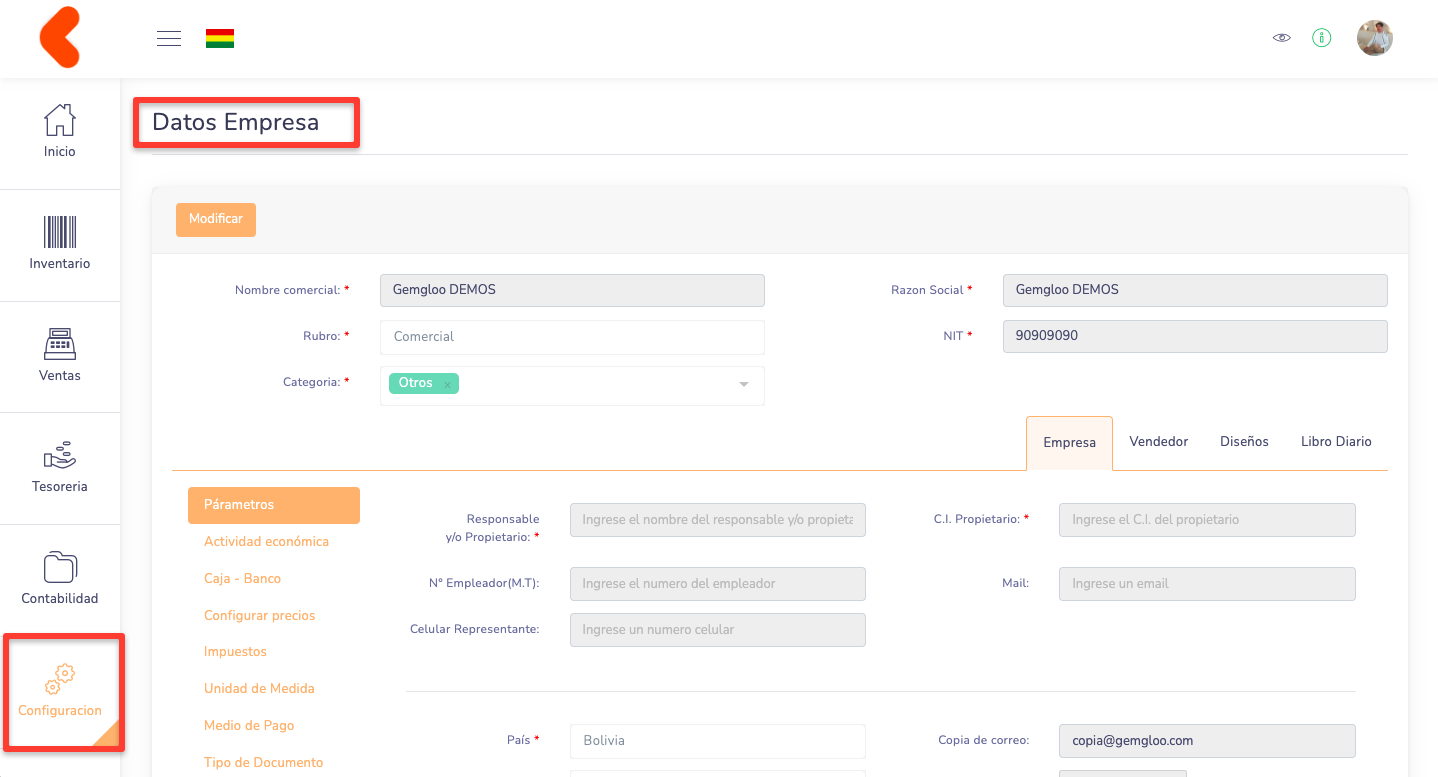 Paso 1: Datos Empresa - Gemgloo Blog